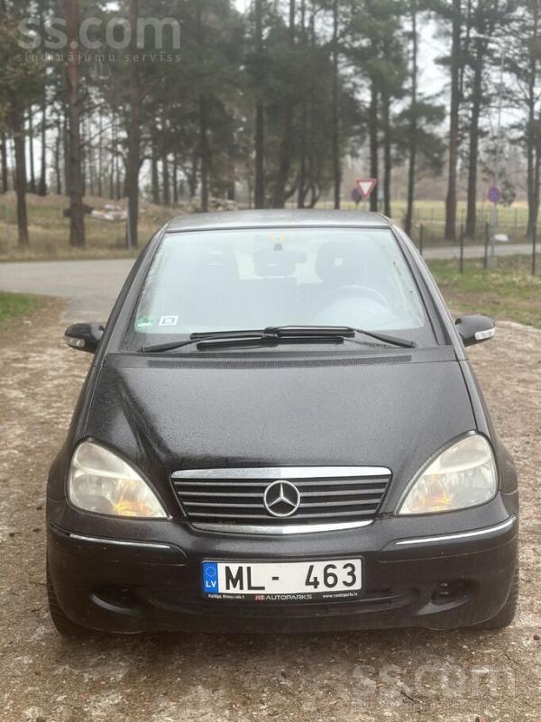 Black Mercedes-Benz A 160 2002 in Kuldiga, with an engine capacity of 1.60 L and mileage of 0 thousand km for 2700 €, photo 1 on AUTOMOTO.COM.LV