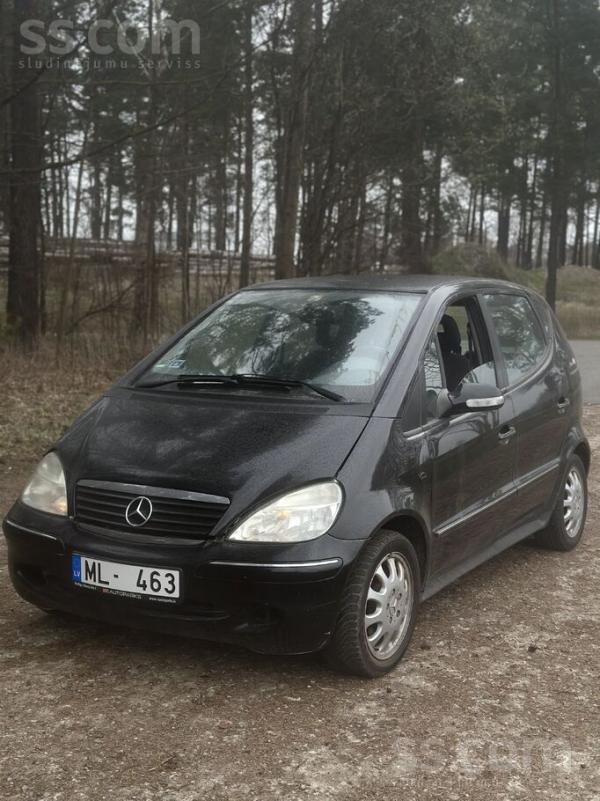 Black Mercedes-Benz A 160 2002 in Kuldiga, with an engine capacity of 1.60 L and mileage of 0 thousand km for 2700 €, photo 2 on AUTOMOTO.COM.LV