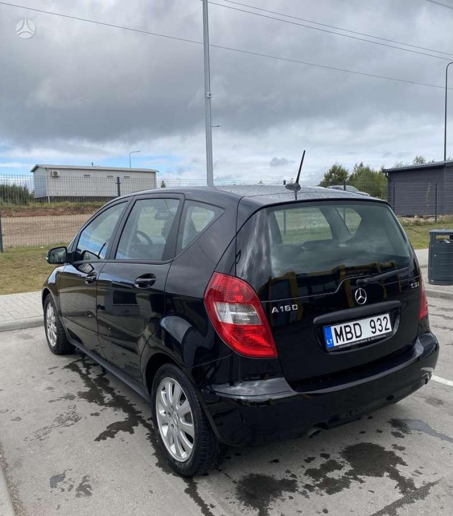 Melns Mercedes-Benz A 160 2012 Kauņa, ar dzinēja tilpumu 1.99 L un nobraukumu 194 tūkst. km par 3000 €, foto 5 vietnē AUTOMOTO.COM.LV