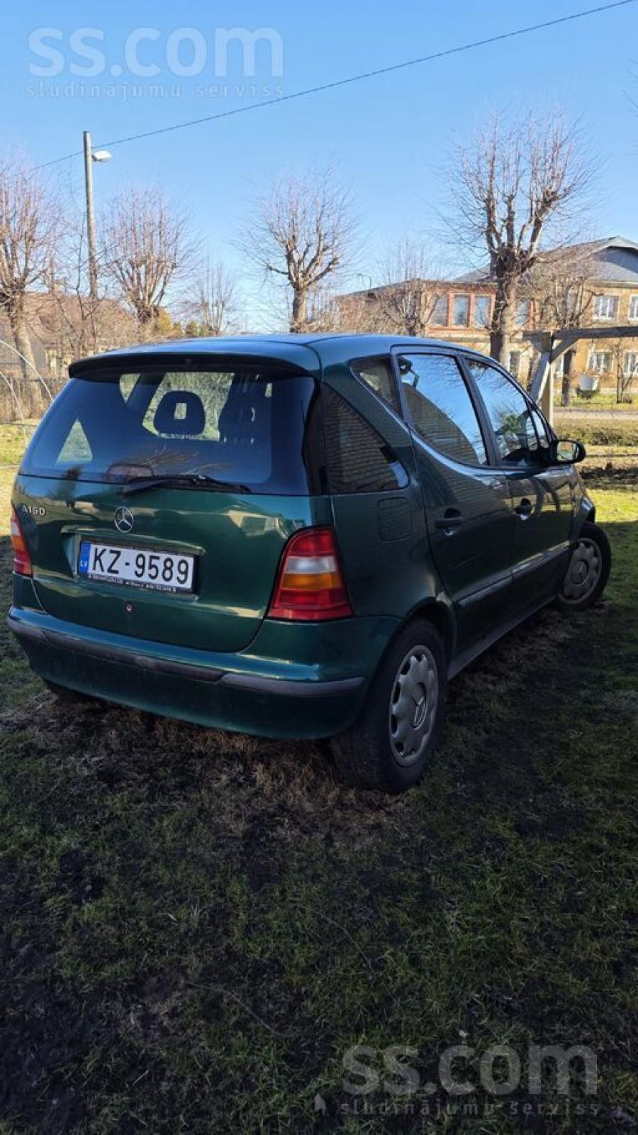 Green Mercedes-Benz A 160 2002 in Jelgava, with an engine capacity of 1.60 L and mileage of 180 thousand km for 700 €, photo 1 on AUTOMOTO.COM.LV