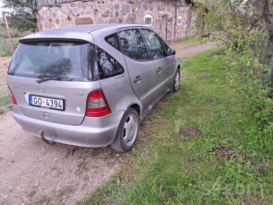 Grey Mercedes-Benz A 160 1999 in Valmiera, with an engine capacity of 1.60 L and mileage of 0 thousand km for 550 €, photo 1 on AUTOMOTO.COM.LV