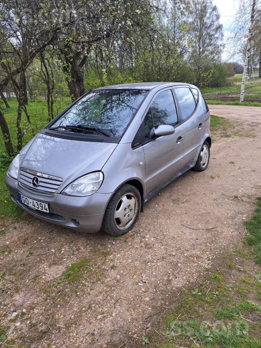 Grey Mercedes-Benz A 160 1999 in Valmiera, with an engine capacity of 1.60 L and mileage of 0 thousand km for 550 €, photo 4 on AUTOMOTO.COM.LV