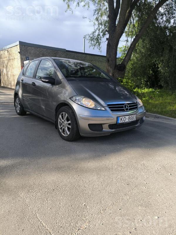 Grey Mercedes-Benz A 160 2005 in Riga, with an engine capacity of 2.00 L and mileage of 296 thousand km for 1300 €, photo 1 on AUTOMOTO.COM.LV