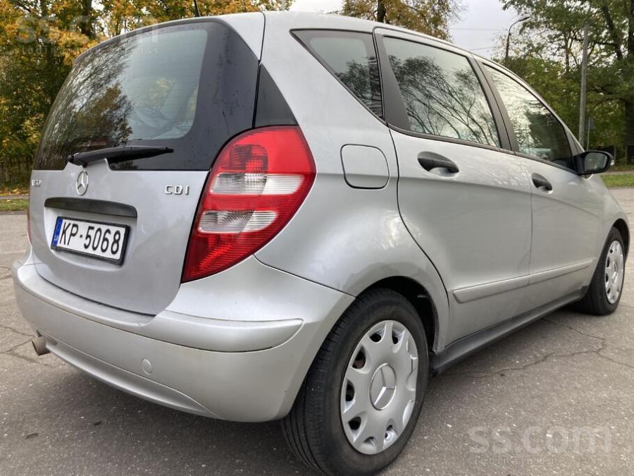 Grey Mercedes-Benz A 160 2005 in Riga, with an engine capacity of 1.90 L and mileage of 374 thousand km for 1250 €, photo 6 on AUTOMOTO.COM.LV