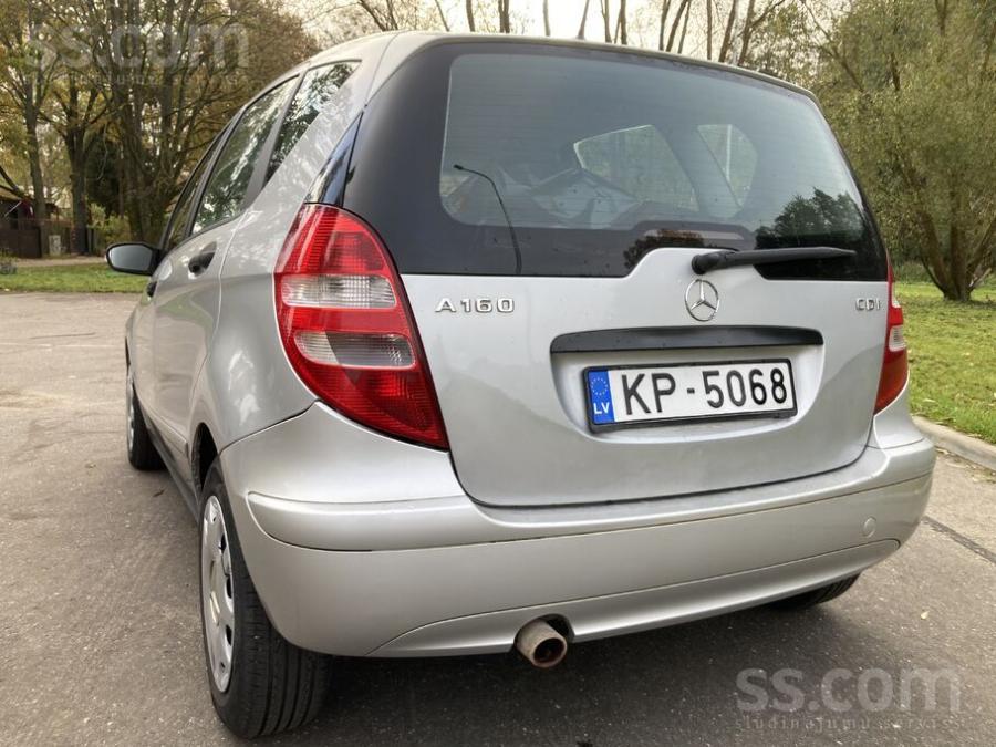 Grey Mercedes-Benz A 160 2005 in Riga, with an engine capacity of 1.90 L and mileage of 374 thousand km for 1250 €, photo 7 on AUTOMOTO.COM.LV