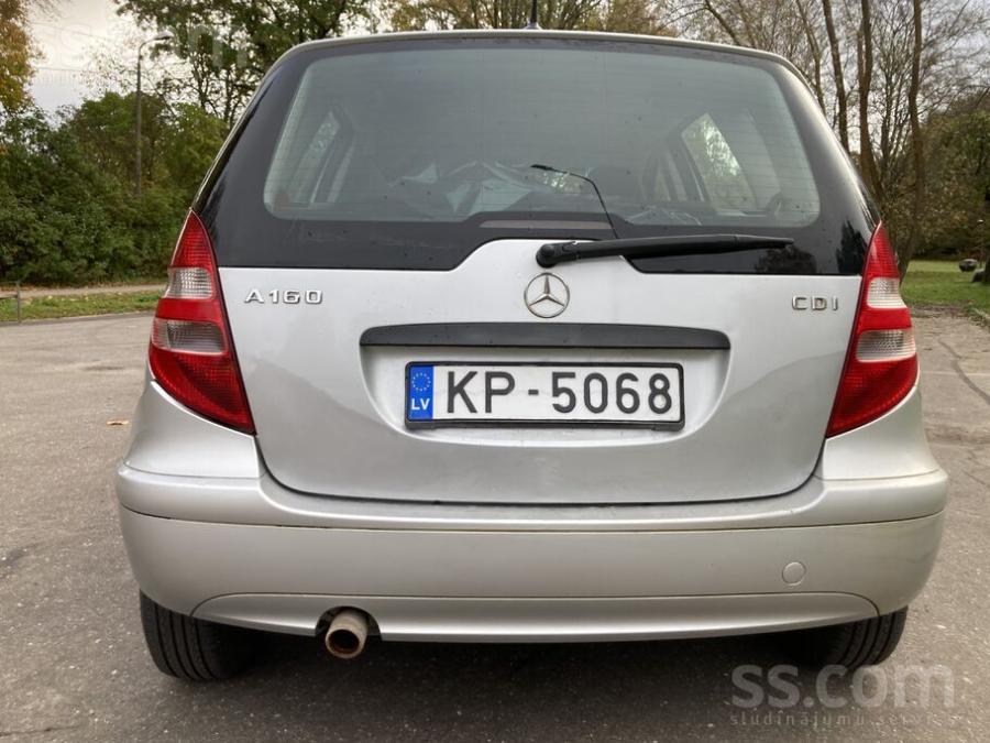 Grey Mercedes-Benz A 160 2005 in Riga, with an engine capacity of 1.90 L and mileage of 374 thousand km for 1250 €, photo 8 on AUTOMOTO.COM.LV