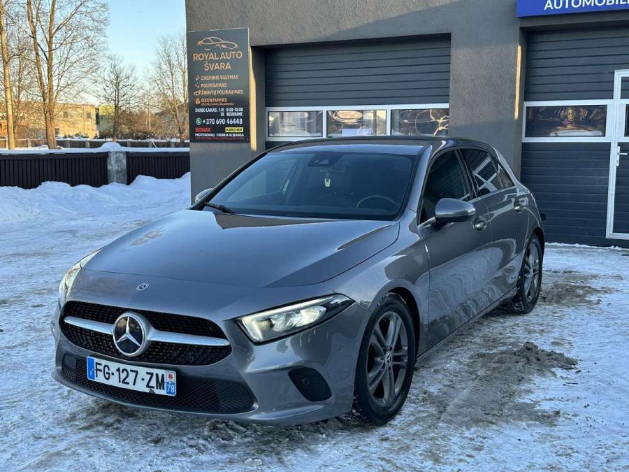 Grey Mercedes-Benz A 160 2019 in Taurage, with an engine capacity of 1.33 L and mileage of 37 thousand km for 16900 €, photo 1 on AUTOMOTO.COM.LV