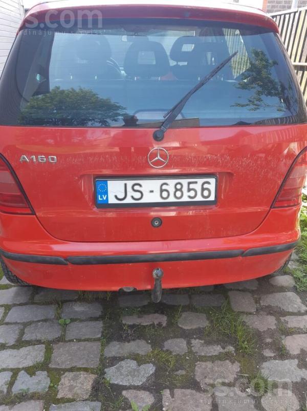 Sarkans Mercedes-Benz A 160 1999 Liepāja, ar dzinēja tilpumu 1.60 L un nobraukumu 242 tūkst. km par 2750 €, foto 2 vietnē AUTOMOTO.COM.LV