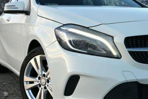 White Mercedes-Benz A 160 2017 in Kretinga, with an engine capacity of 1.60 L and mileage of 43 thousand km for 15999 €, photo 7 on AUTOMOTO.COM.LV