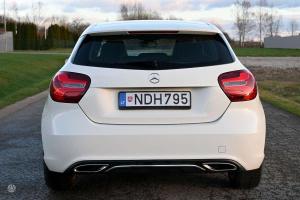 White Mercedes-Benz A 160 2017 in Kretinga, with an engine capacity of 1.60 L and mileage of 43 thousand km for 15999 €, photo 9 on AUTOMOTO.COM.LV
