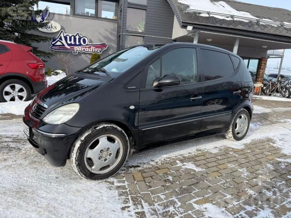 Black Mercedes-Benz A 170 2003 in Talsi, with an engine capacity of 1.60 L and mileage of 293 thousand km for 2370 €, photo 1 on AUTOMOTO.COM.LV