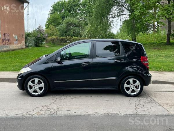 Black Mercedes-Benz A 170 2007 in Riga, with an engine capacity of 1.70 L and mileage of 0 thousand km for 2899 €, photo 2 on AUTOMOTO.COM.LV