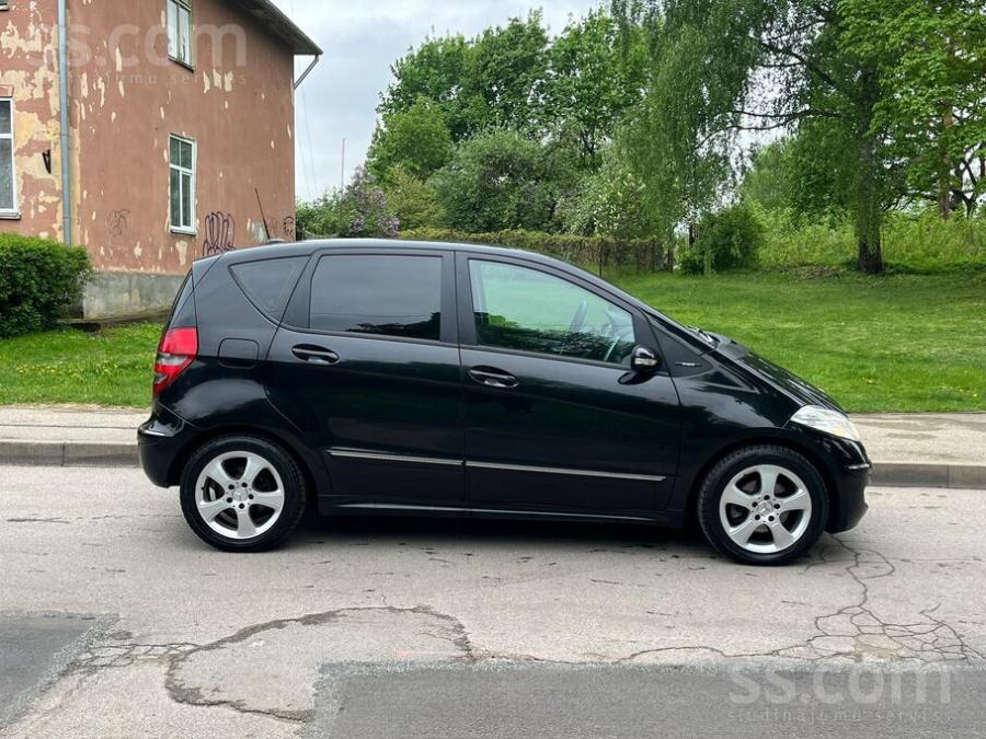 Black Mercedes-Benz A 170 2007 in Riga, with an engine capacity of 1.70 L and mileage of 0 thousand km for 2899 €, photo 7 on AUTOMOTO.COM.LV