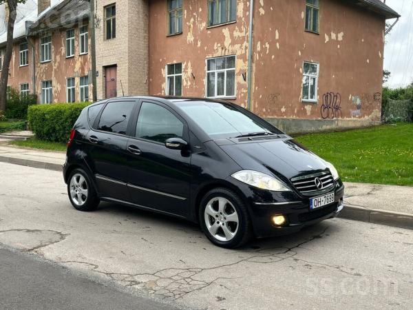 Black Mercedes-Benz A 170 2007 in Riga, with an engine capacity of 1.70 L and mileage of 0 thousand km for 2899 €, photo 7 on AUTOMOTO.COM.LV