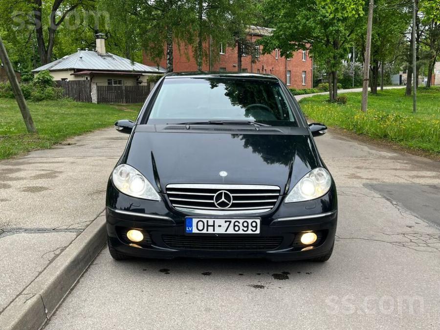 Black Mercedes-Benz A 170 2007 in Riga, with an engine capacity of 1.70 L and mileage of 0 thousand km for 2899 €, photo 9 on AUTOMOTO.COM.LV