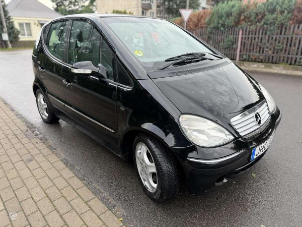 Black Mercedes-Benz A 170 2003 in Kaunas, with an engine capacity of 1.69 L and mileage of 233 thousand km for 950 €, photo 5 on AUTOMOTO.COM.LV