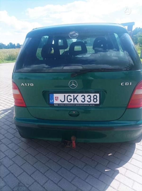 Green Mercedes-Benz A 170 2001 in Birzai, with an engine capacity of 1.70 L and mileage of 302 thousand km for 500 €, photo 4 on AUTOMOTO.COM.LV
