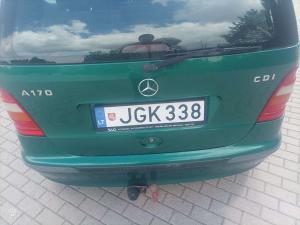 Green Mercedes-Benz A 170 2001 in Birzai, with an engine capacity of 1.70 L and mileage of 302 thousand km for 500 €, photo 19 on AUTOMOTO.COM.LV