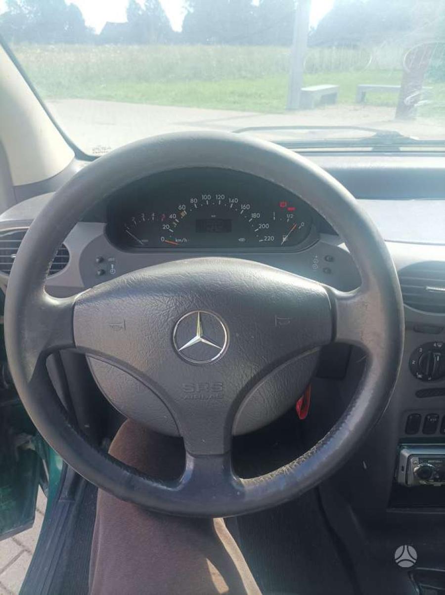 Green Mercedes-Benz A 170 2001 in Birzai, with an engine capacity of 1.70 L and mileage of 302 thousand km for 500 €, photo 29 on AUTOMOTO.COM.LV