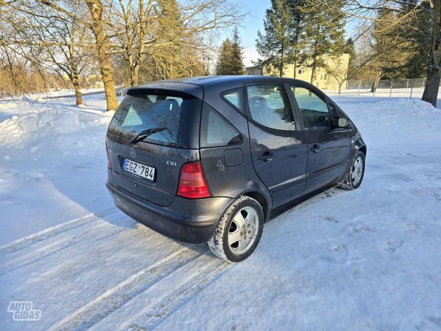 Grey Mercedes-Benz A 170 1999 in Radviliskis, with an engine capacity of 1.70 L and mileage of 248 thousand km for 995 €, photo 4 on AUTOMOTO.COM.LV