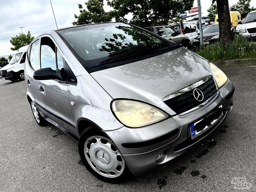 Grey Mercedes-Benz A 170 2001 in Vilnius, with an engine capacity of 1.70 L and mileage of 196 thousand km for 799 €, photo 1 on AUTOMOTO.COM.LV