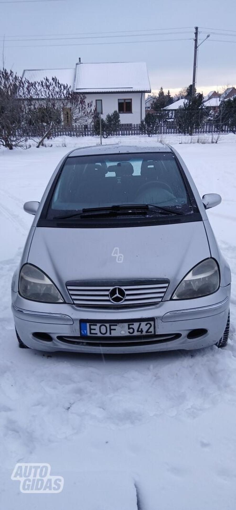 Grey Mercedes-Benz A 170 2002 in Kaunas, with an engine capacity of 1.70 L and mileage of 140 thousand km for 900 €, photo 1 on AUTOMOTO.COM.LV