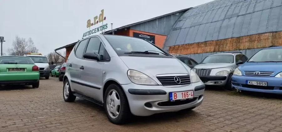 Grey Mercedes-Benz A 170 2002 in Valmiera, with an engine capacity of 1.70 L and mileage of 356 thousand km for 850 €, photo 1 on AUTOMOTO.COM.LV