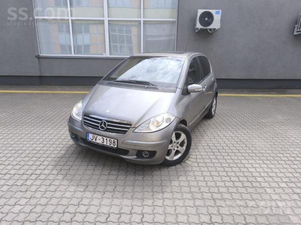 Grey Mercedes-Benz A 170 2005 in Riga, with an engine capacity of 1.70 L and mileage of 433 thousand km for 1390 €, photo 1 on AUTOMOTO.COM.LV