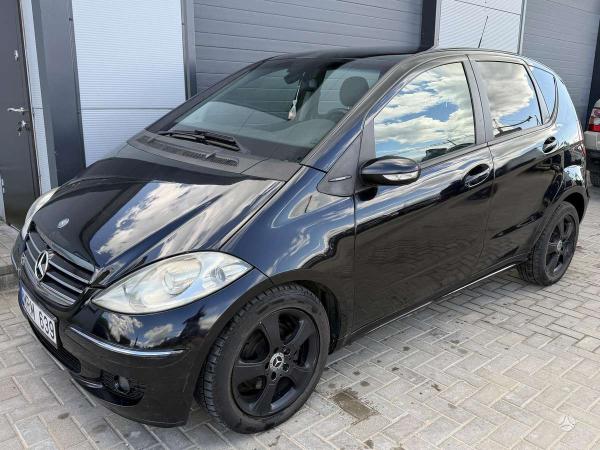 Black Mercedes-Benz A 180 2007 in Vilnius, with an engine capacity of 1.99 L and mileage of 204 thousand km for 1450 €, photo 1 on AUTOMOTO.COM.LV