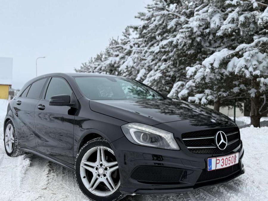 Black Mercedes-Benz A 180 2013 in Vilnius, with an engine capacity of 1.80 L and mileage of 231 thousand km for 8400 €, photo 1 on AUTOMOTO.COM.LV