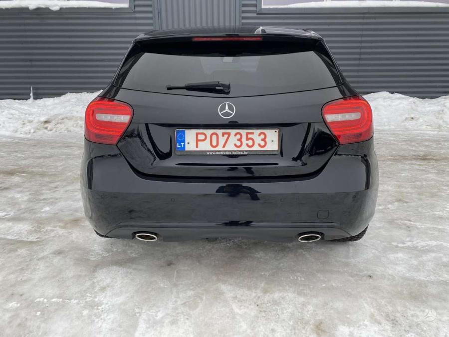 Melns Mercedes-Benz A 180 2014 Tauragė, ar dzinēja tilpumu 1.50 L un nobraukumu 222 tūkst. km par 8400 €, foto 7 vietnē AUTOMOTO.COM.LV