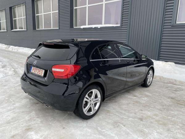 Melns Mercedes-Benz A 180 2014 Tauragė, ar dzinēja tilpumu 1.50 L un nobraukumu 222 tūkst. km par 8400 €, foto 8 vietnē AUTOMOTO.COM.LV