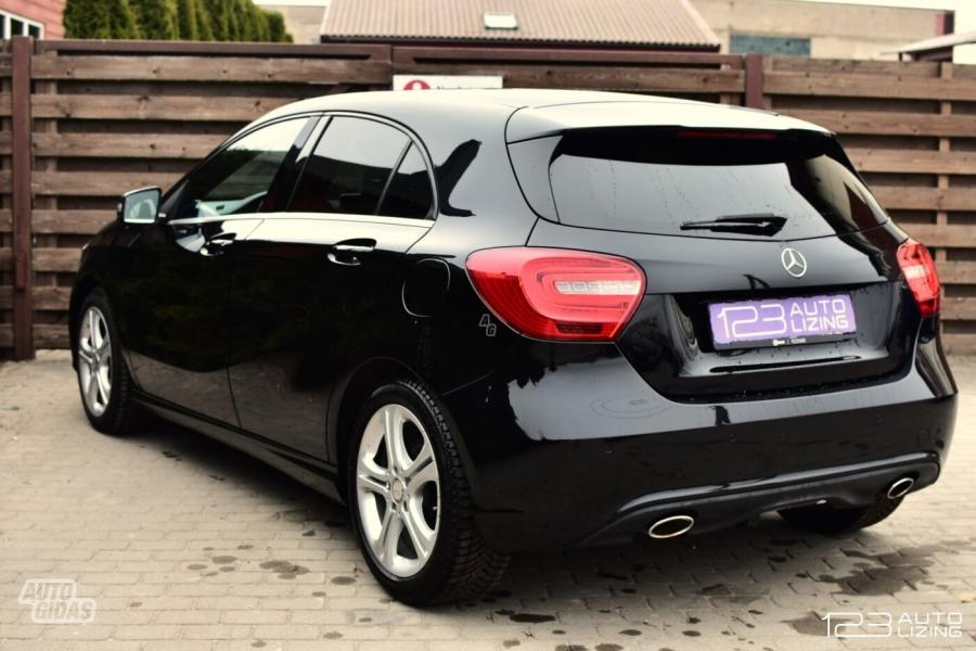 Black Mercedes-Benz A 180 2014 in Kretinga, with an engine capacity of 1.50 L and mileage of 222 thousand km for 8450 €, photo 8 on AUTOMOTO.COM.LV