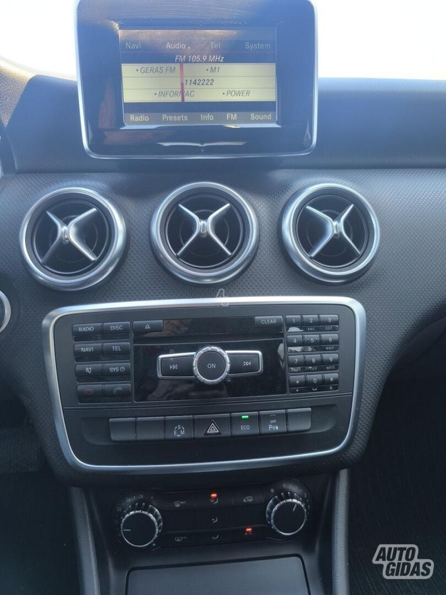 Black Mercedes-Benz A 180 2014 in Kaunas, with an engine capacity of 1.80 L and mileage of 280 thousand km for 6200 €, photo 16 on AUTOMOTO.COM.LV