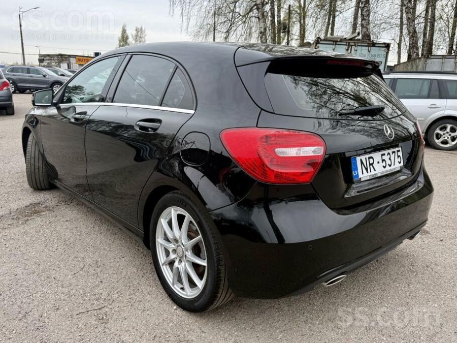 Black Mercedes-Benz A 180 2015 in Riga, with an engine capacity of 1.50 L and mileage of 0 thousand km for 8550 €, photo 5 on AUTOMOTO.COM.LV