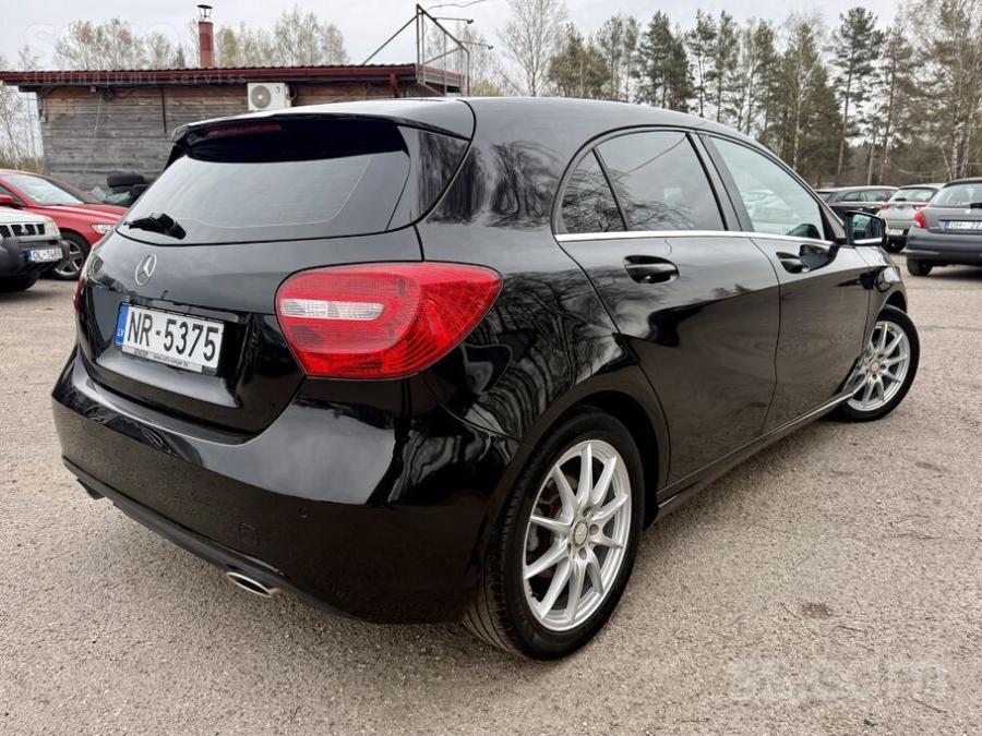 Black Mercedes-Benz A 180 2015 in Riga, with an engine capacity of 1.50 L and mileage of 0 thousand km for 8550 €, photo 7 on AUTOMOTO.COM.LV