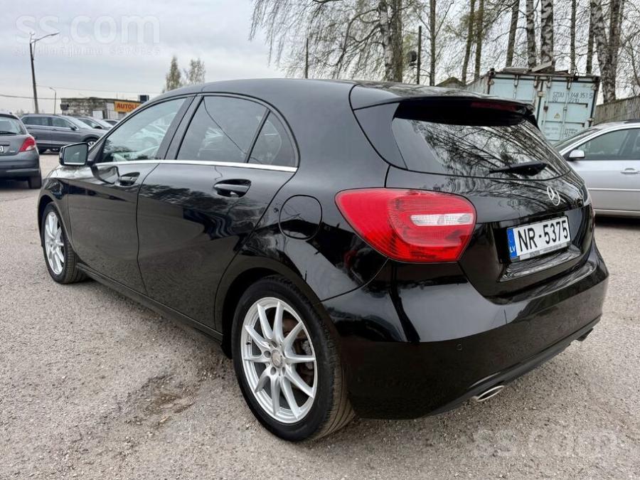 Black Mercedes-Benz A 180 2015 in Riga, with an engine capacity of 1.50 L and mileage of 0 thousand km for 8550 €, photo 13 on AUTOMOTO.COM.LV