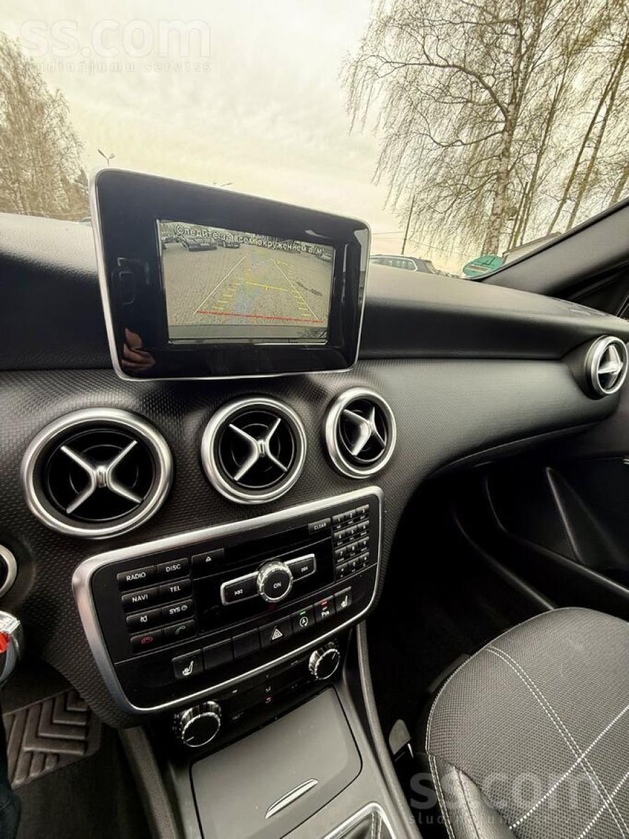 Black Mercedes-Benz A 180 2015 in Riga, with an engine capacity of 1.50 L and mileage of 0 thousand km for 8550 €, photo 22 on AUTOMOTO.COM.LV