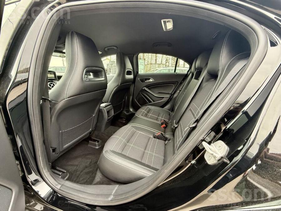 Black Mercedes-Benz A 180 2015 in Riga, with an engine capacity of 1.50 L and mileage of 0 thousand km for 8550 €, photo 28 on AUTOMOTO.COM.LV