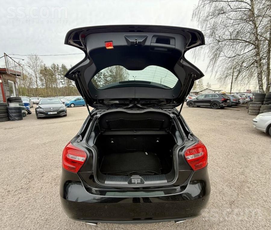Black Mercedes-Benz A 180 2015 in Riga, with an engine capacity of 1.50 L and mileage of 0 thousand km for 8550 €, photo 32 on AUTOMOTO.COM.LV