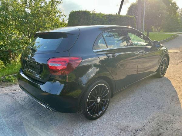 Black Mercedes-Benz A 180 2016 in Kelme, with an engine capacity of 1.60 L and mileage of 158 thousand km for 4700 €, photo 6 on AUTOMOTO.COM.LV