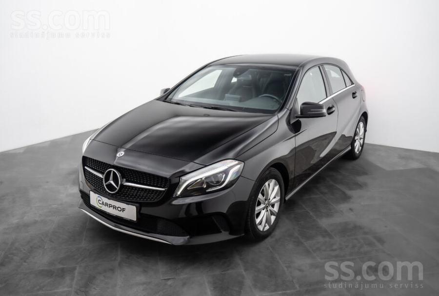 Black Mercedes-Benz A 180 2017 in Tallinn, with an engine capacity of 1.50 L and mileage of 123 thousand km for 14499 €, photo 1 on AUTOMOTO.COM.LV
