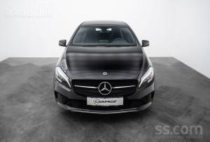 Black Mercedes-Benz A 180 2017 in Tallinn, with an engine capacity of 1.50 L and mileage of 123 thousand km for 14499 €, photo 2 on AUTOMOTO.COM.LV
