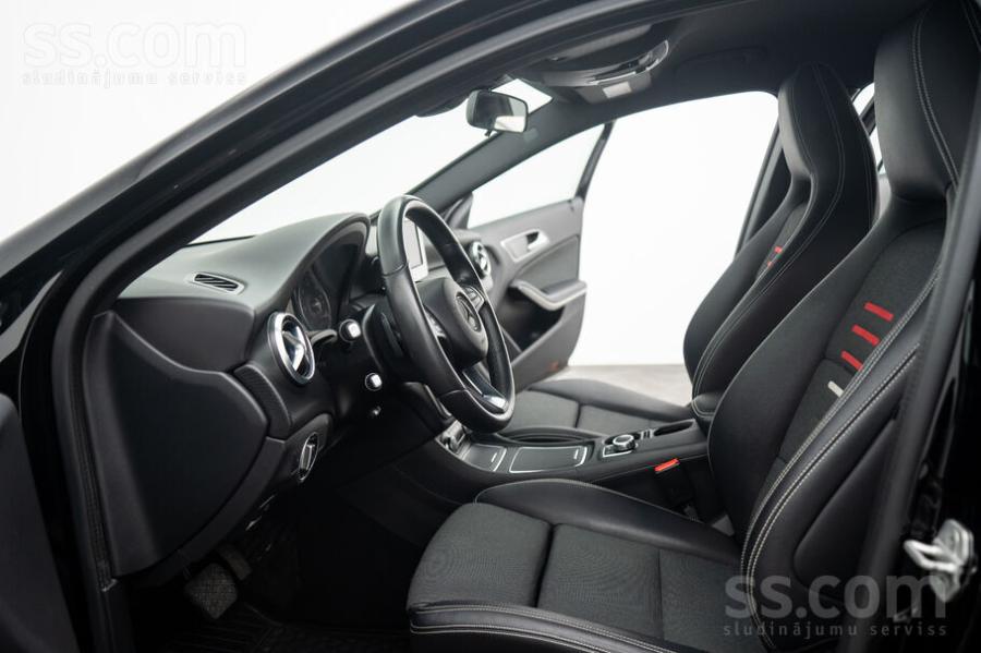 Black Mercedes-Benz A 180 2017 in Tallinn, with an engine capacity of 1.50 L and mileage of 123 thousand km for 14499 €, photo 7 on AUTOMOTO.COM.LV