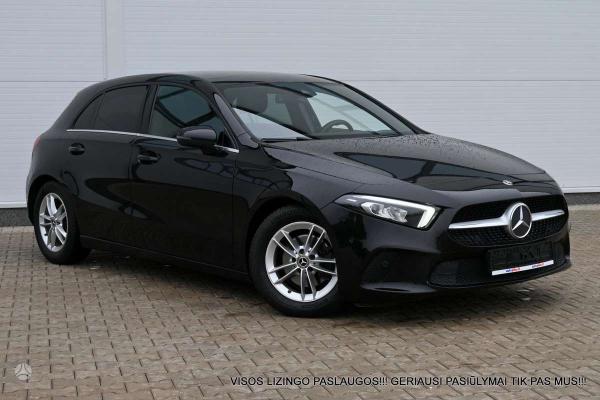 Black Mercedes-Benz A 180 2018 in Kretinga, with an engine capacity of 1.46 L and mileage of 179 thousand km for 14299 €, photo 1 on AUTOMOTO.COM.LV