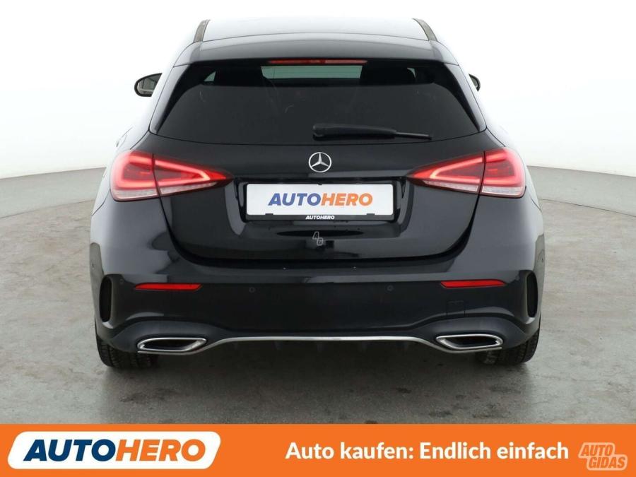 Black Mercedes-Benz A 180 2019 in Kaunas, with an engine capacity of 1.30 L and mileage of 94 thousand km for 24347 €, photo 5 on AUTOMOTO.COM.LV