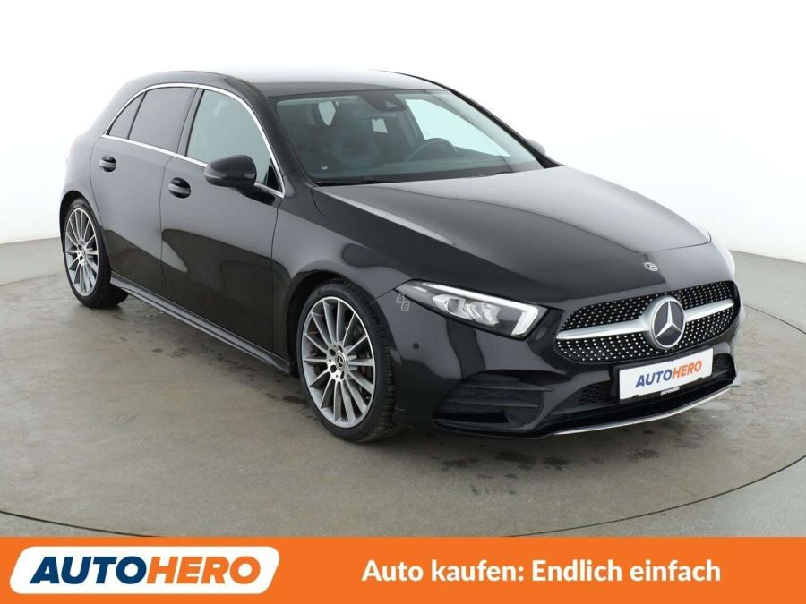 Black Mercedes-Benz A 180 2019 in Kaunas, with an engine capacity of 1.30 L and mileage of 94 thousand km for 24347 €, photo 8 on AUTOMOTO.COM.LV