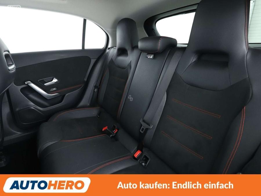 Black Mercedes-Benz A 180 2019 in Kaunas, with an engine capacity of 1.30 L and mileage of 94 thousand km for 24347 €, photo 14 on AUTOMOTO.COM.LV
