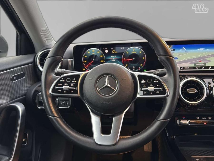 Black Mercedes-Benz A 180 2019 in Kaunas, with an engine capacity of 1.50 L and mileage of 89 thousand km for 24458 €, photo 15 on AUTOMOTO.COM.LV