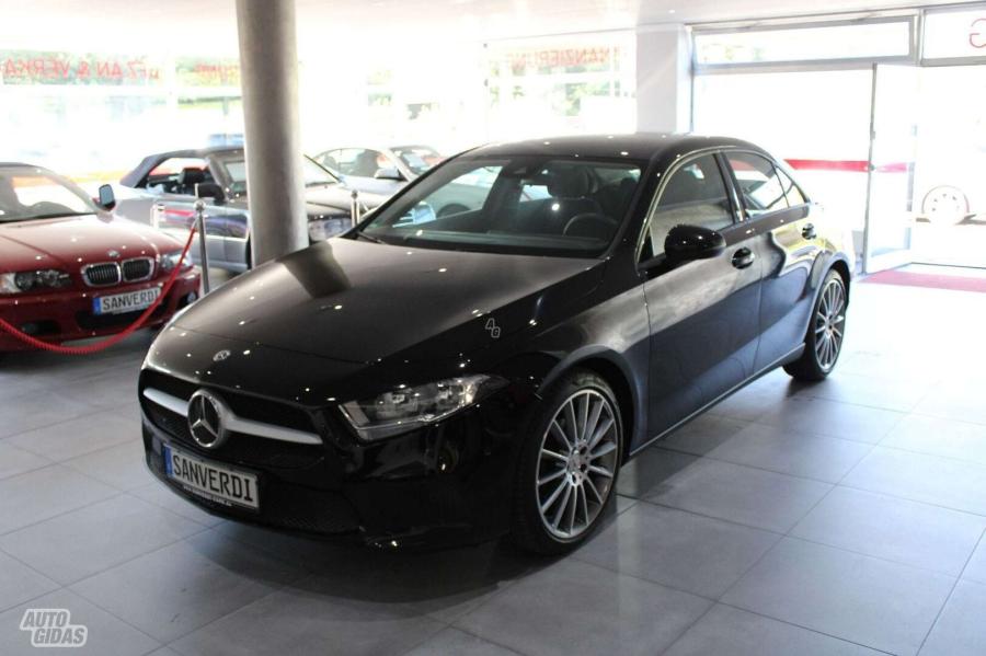 Black Mercedes-Benz A 180 2020 in Kaunas, with an engine capacity of 1.50 L and mileage of 97 thousand km for 22735 €, photo 1 on AUTOMOTO.COM.LV